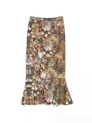 BARBARA BOLOGNA Jewel-print Maxi Skirt - Yellow
