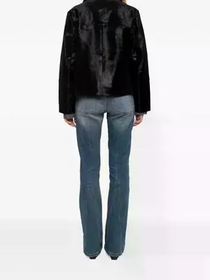 Zadig&Voltaire Lessa Cropped Pony-effect Leather Jacket