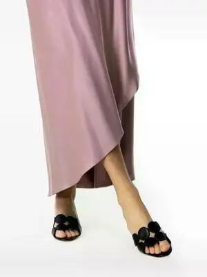 Manolo Blahnik Haribal Appliqué Leather Sandals