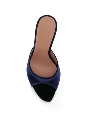 Amina Muaddi Alexa 95 Velvet Sandals