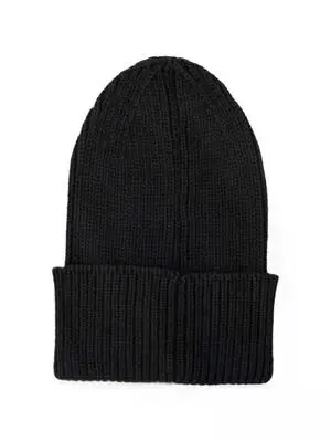 Adidas By Stella McCartney X Stella Mccartney Logo Patch Ribbed Knit Beanie