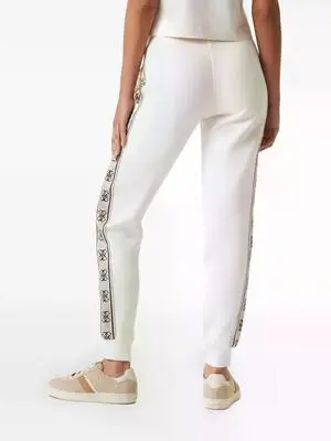 Guess Logo Tape Track Pants - White