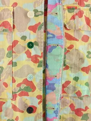 SAINT MXXXXXX Camouflage-print Herringbone Jacket