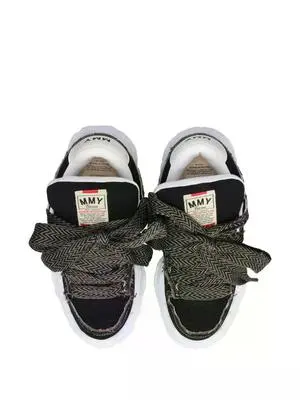 Mihara Yasuhiro Wayne Puffer Og Sole Patterned Lace Canvas Low-top Sneakers