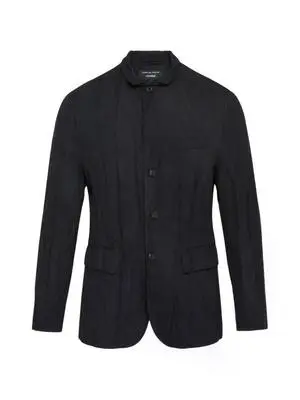 Comme Des Garçons Crinkled-finish Single-breasted Jacket