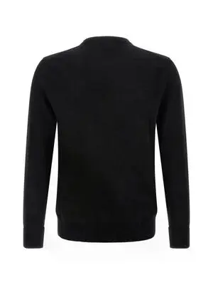 BALLANTYNE Cashmere Diamond Inlay Crew Neck Sweater