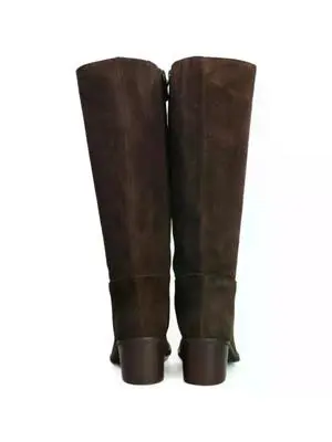JULIE DEE Suede Block-heel Boots