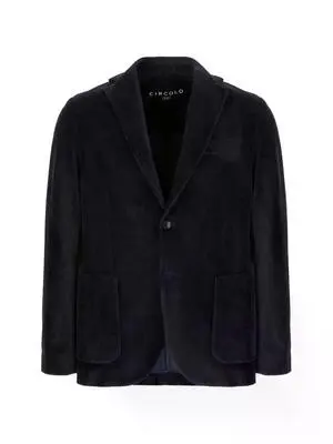CIRCOLO 1901 Corduroy Single-breasted Blazer - Blue