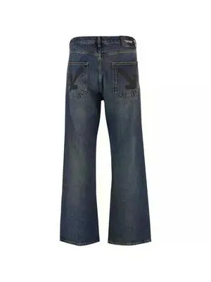 Off-White Arrows-print Straight-leg Jeans