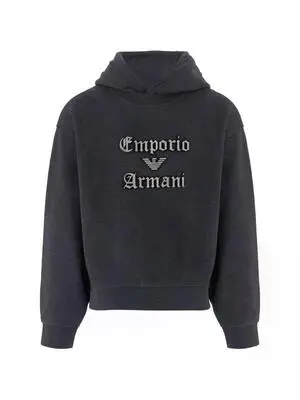 Emporio Armani Logo-embroidered Hoodie