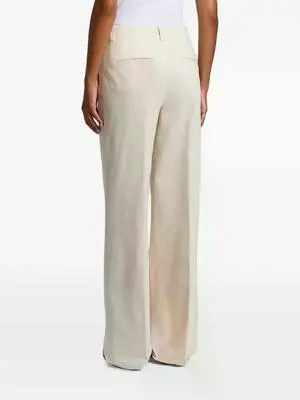 Peserico Pressed Crease Wide-leg Trousers