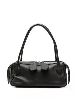 MINOBOSSI Small Anna Leather Shoulder Bag - Black