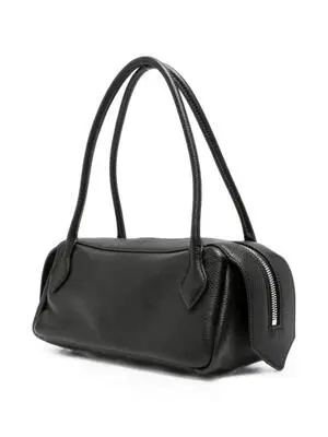 MINOBOSSI Small Anna Leather Shoulder Bag - Black