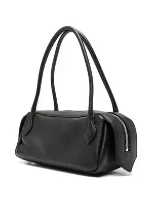 MINOBOSSI Small Anna Leather Shoulder Bag - Black