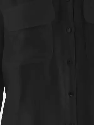 HER SHIRT Silk Flap-pocket Shirt