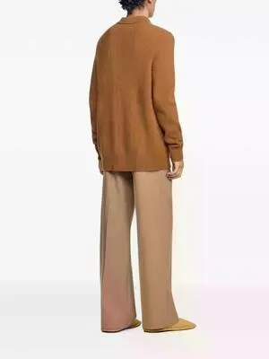 Sandro Ribbed Wool Polo Shirt