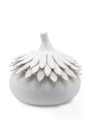 ENZO DE GASPERI Trendy Leaf-embellished Box - White