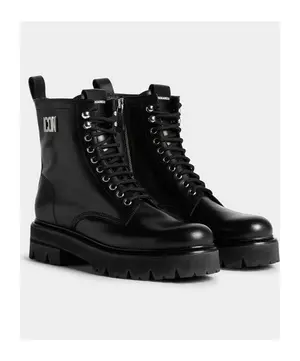 Dsquared2 Icon Logo Lettering Combat Boots