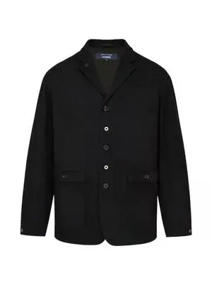 Comme Des Garçons Button-up Patch-pocket Jacket - Black