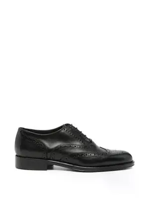 Corneliani Brogue Detail Leather Lace-up Shoes