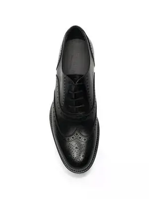 Corneliani Brogue Detail Leather Lace-up Shoes
