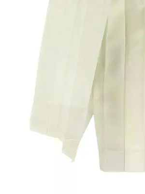 Issey Miyake Edge Pleated Band-collar Shirt