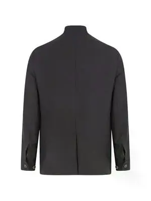 HEVO Mandarin Collar Button-up Jacket