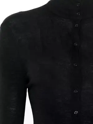 ALYSI Button-up Turtleneck Sweater