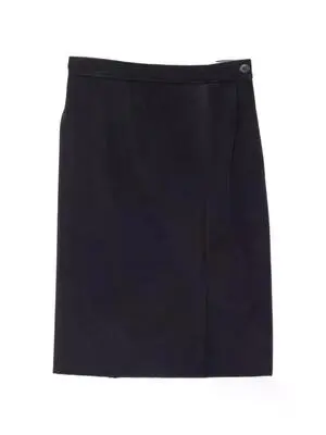 Saint Laurent 1980s Wrap Skirt