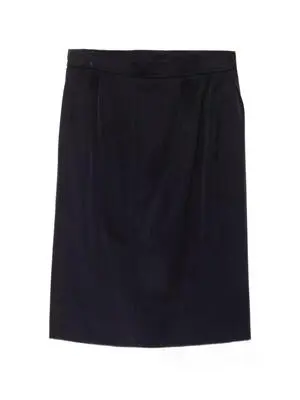 Saint Laurent 1980s Wool Wrap Skirt