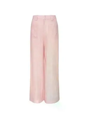 CLUB21 COLLECTION Isaline Hand-brush Palazzo Pants - Pink