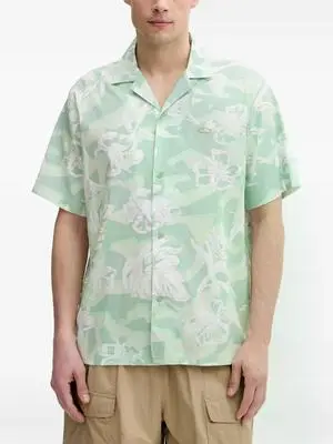 Oakley Hibiscus Breeze Floral-print Short-sleeve Shirt - Green