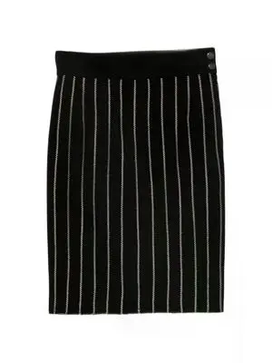 Fendi 2000s Zigzag-stitch Skirt