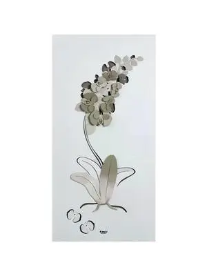 ARTI & MESTIERI Orchid-motif Cutout Wall Art - White