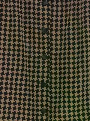Valentino Garavani 1980s Houndstooth-print Button-front Midi Skirt