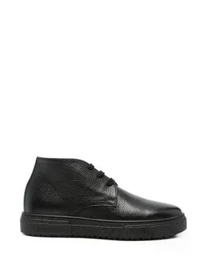 Corneliani Grained Leather Desert Boots