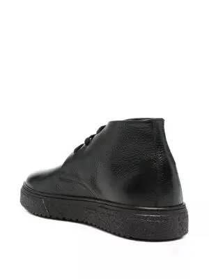 Corneliani Grained Leather Desert Boots