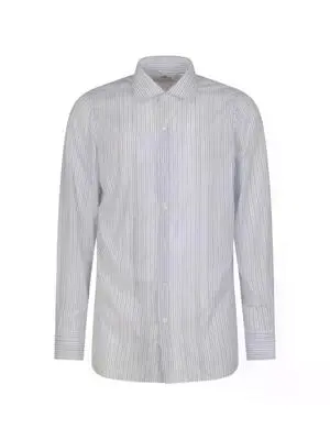 FINAMORE 1925 Vertical-stripe Shirt - White
