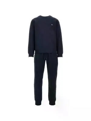 EA7 Logo-print Tracksuit - Blue