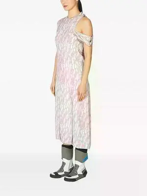 FERRAGAMO Abstract-print Midi Dress
