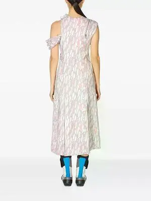 FERRAGAMO Abstract-print Midi Dress