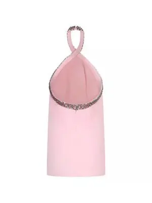 Retrofete Sabry Crystal-embellished Halterneck Dress
