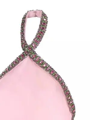 Retrofete Sabry Crystal-embellished Halterneck Dress
