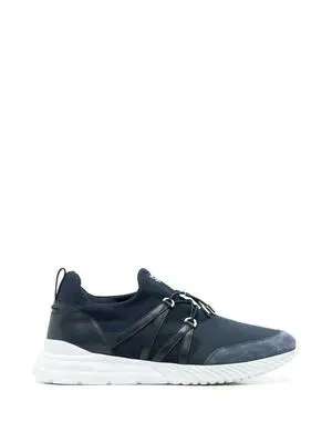 Stefano Ricci Leather-trimmed Panelled Sneakers - Blue