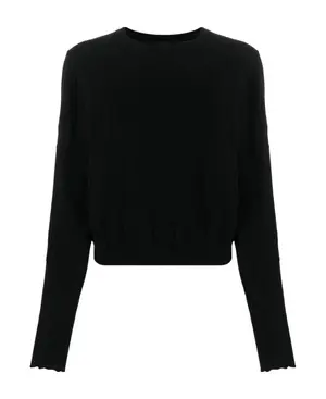 Pinko Cashmere Sweater With Scallop Edge