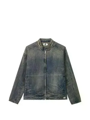 Izzue Acid-wash Denim Jacket - Blue