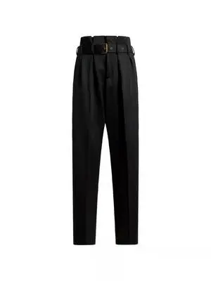 Etro Wide-leg Wool Trousers With Belt