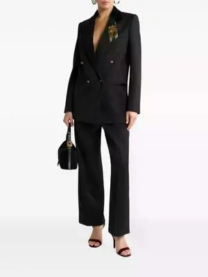Etro Wide-leg Wool Trousers With Belt