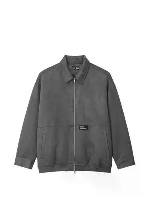 Izzue Logo-patch Zip-up Jacket - Grey