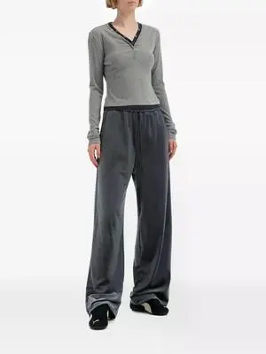 TOUT A COUP Layered-effect Press-stud T-shirt
